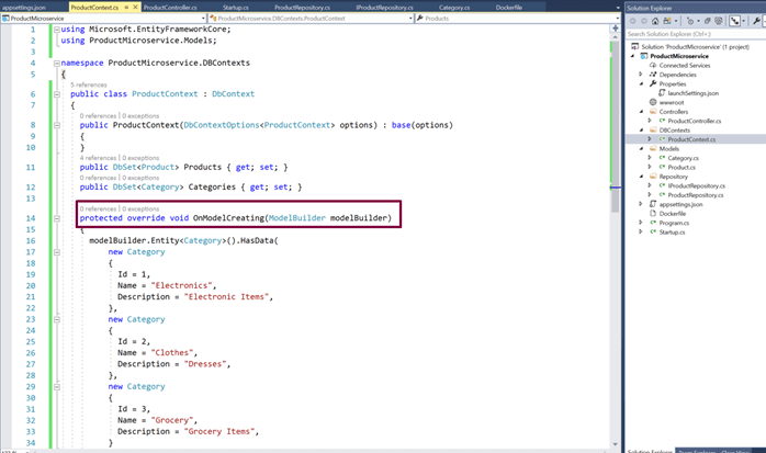 Microservices Using ASP.NET Core